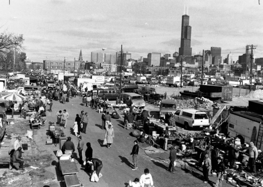 Vintage: Open-air bazaar in Chicago | MONOVISIONS - Black & White ...