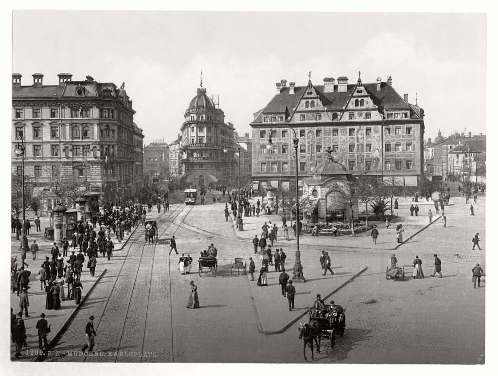 Historic B&W photos of Munich, Bavaria, Germany in the 19th century ...